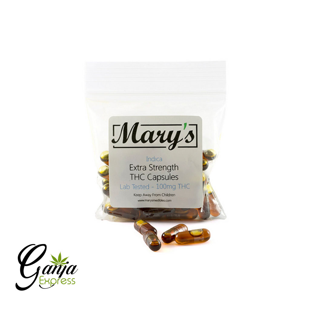 Buy Mary's THC Capsules (100mg, Indica) - 20 Capsules Online Canada ...